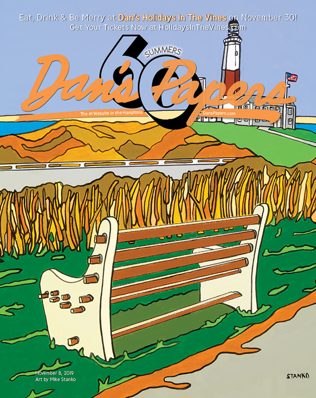 Dan's Papers Cover Artist Mike Stanko's New View of Montauk Lighthouse