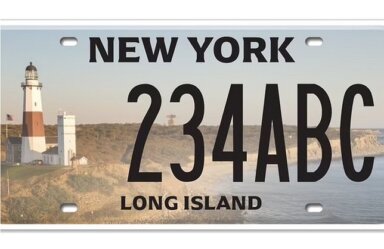 Montauk Lighthouse on Long Island-Specific NY License Plates
