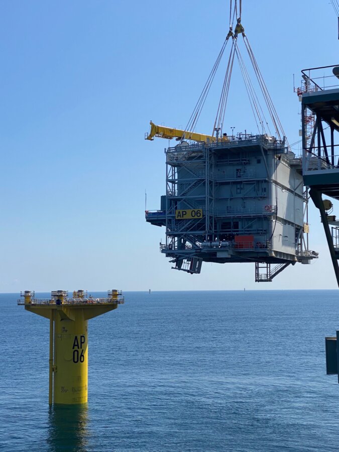 South Fork Wind Offshore Substation Being Installed South Fork Wind Offshore Substation Being Installed
