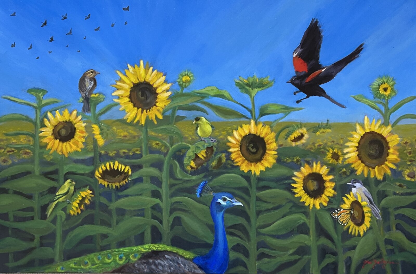 Dan's Cover Artist Gail Gallagher Paints 'Tribute'